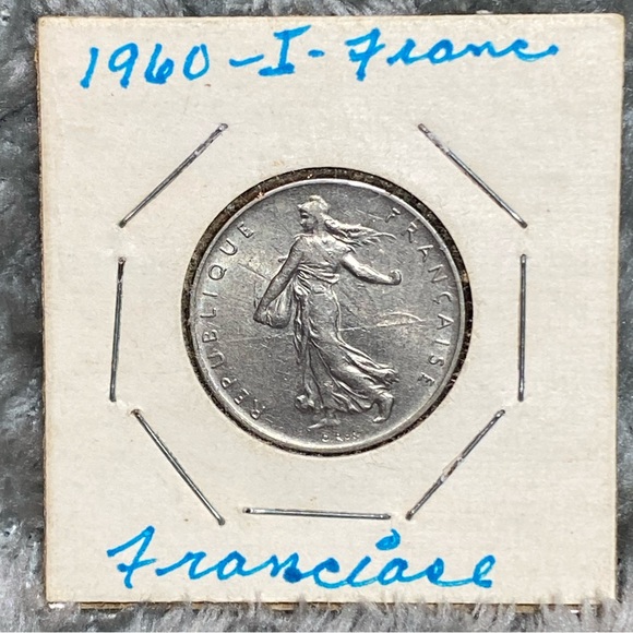 French Government | Other | Rare 96 French 1 Franc Coin | Poshmark